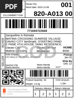 Sample JNT Waybill | PDF