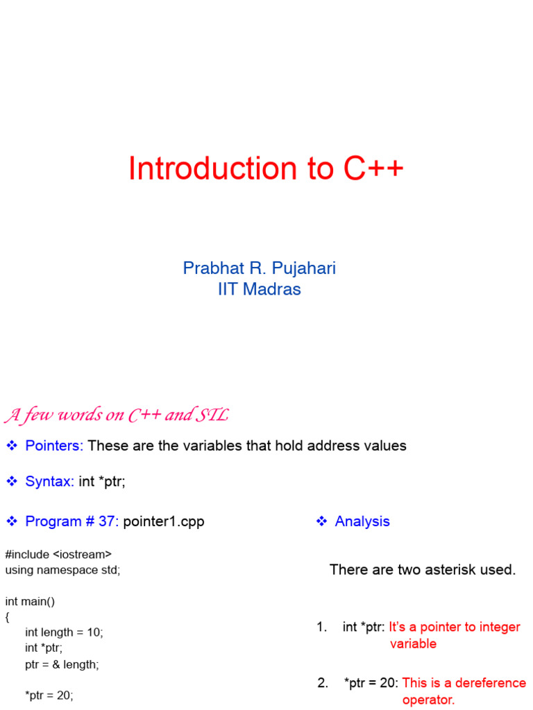 lecture03 | PDF | Pointer (Computer Programming) | Programming Paradigms
