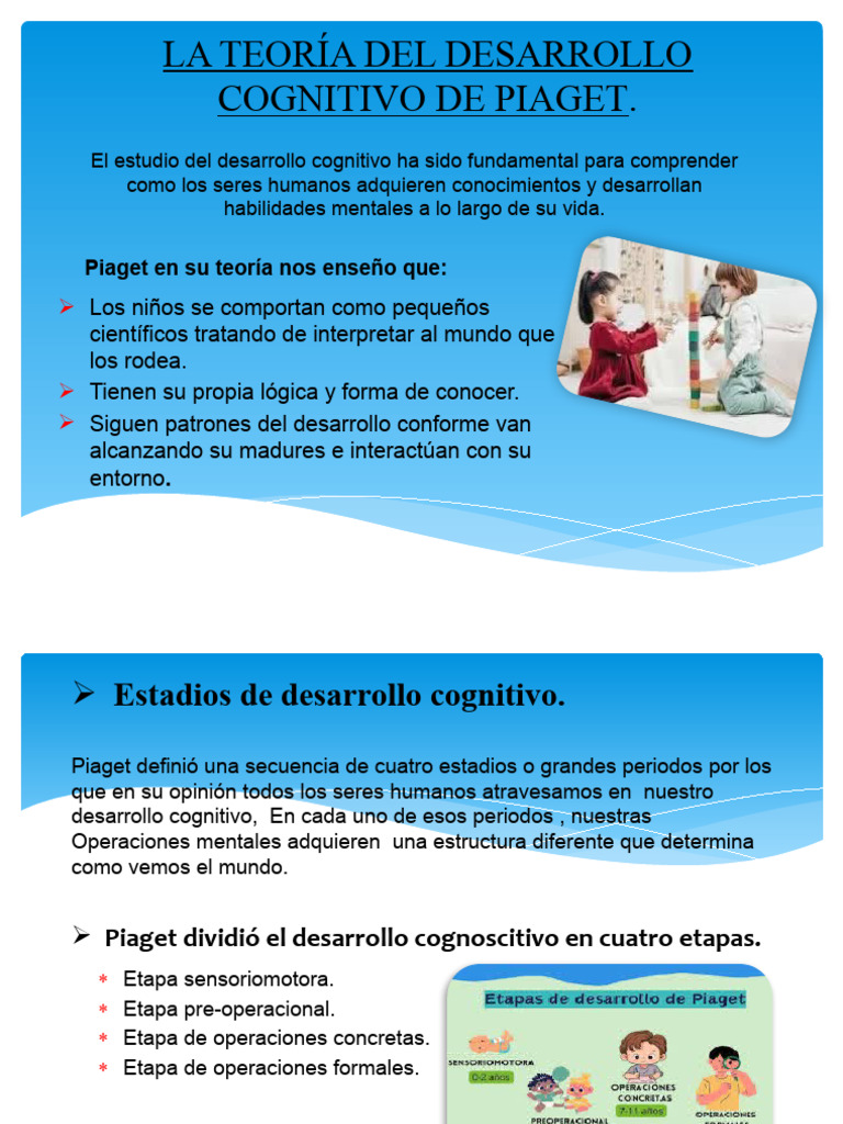 LA TEORÍA DEL DESARROLLO COGNITIVO DE PIAGET | PDF