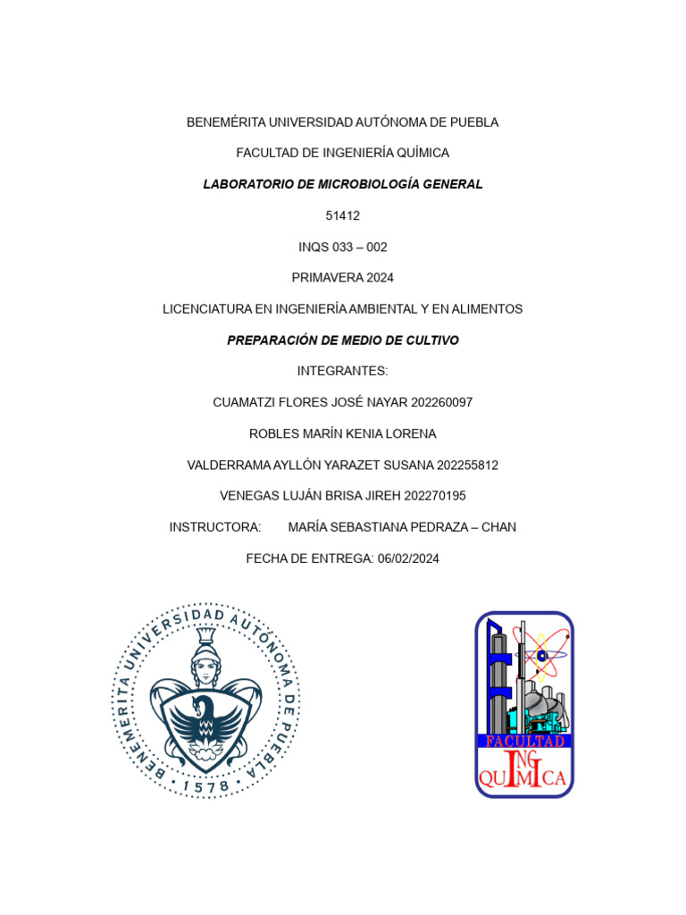 Practica 2 LMG Eq2 | PDF | Esterilización (Microbiología) | Biología