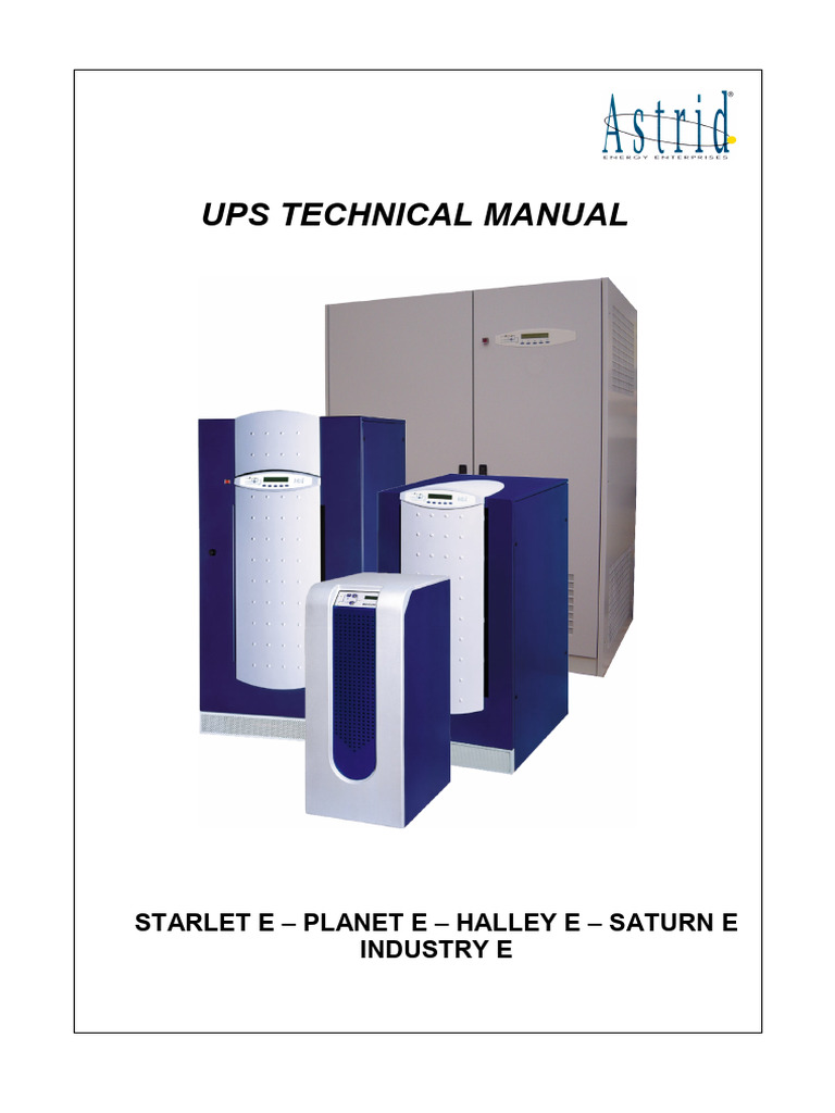 ASTRID - UPS Technical Manual | PDF | Power Inverter | Rectifier