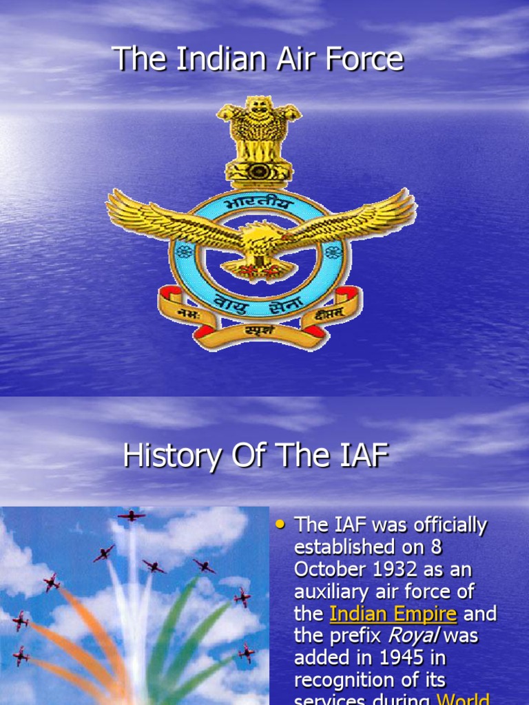 The Indian Air Force | PDF | Military Air Services | Military Organization