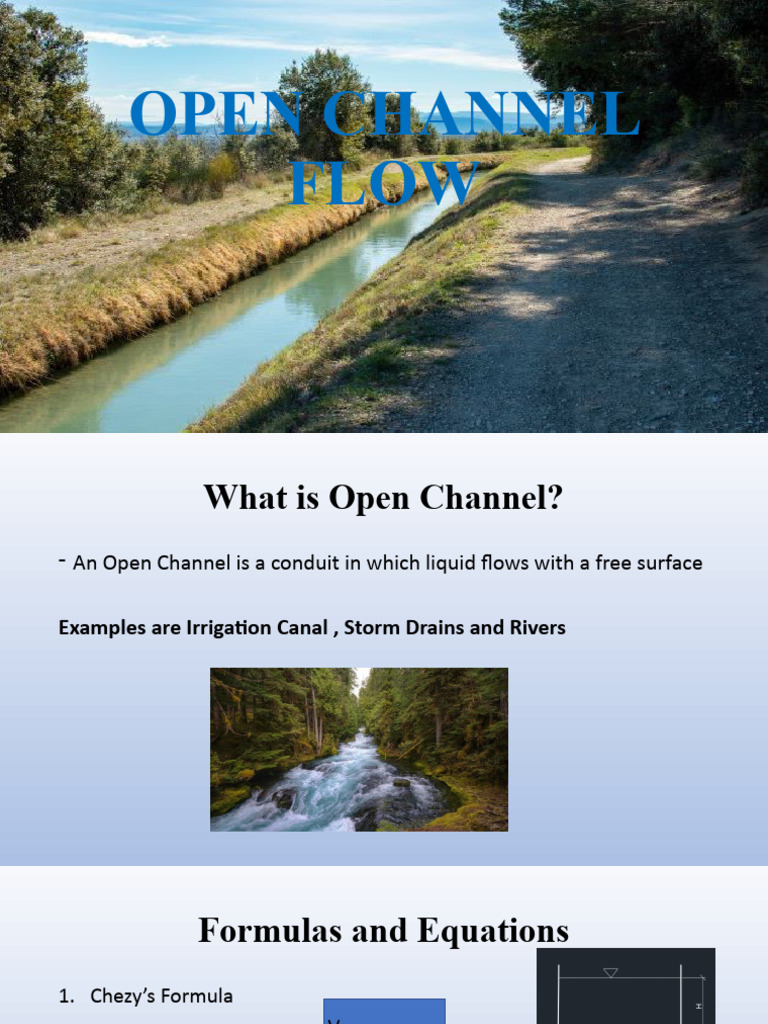 Lesson 12 Uniform Flow Open Channel | PDF | Physics | Classical Mechanics