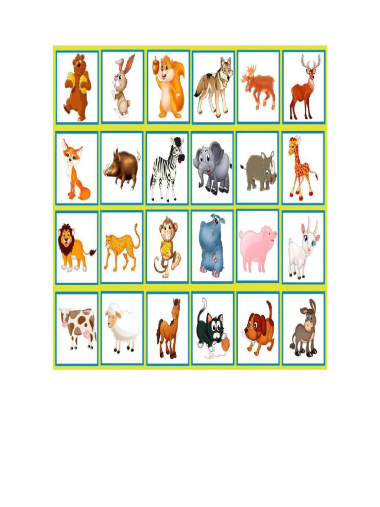 Animales para Imprimir | PDF