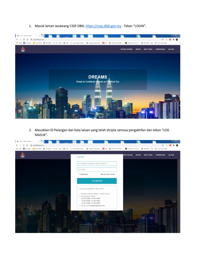 206 - Manual Cetak Bil Cukai Taksiran CSSP | PDF