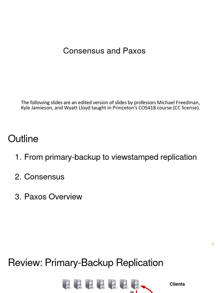Consensus and Paxos | PDF | Replication (Computing) | Computer Engineering