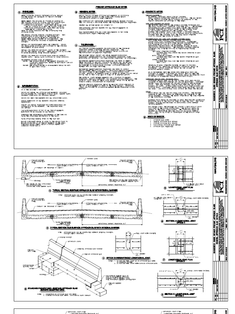 Precast Concrete Approach Slab Guidelines | PDF | Concrete | Precast ...