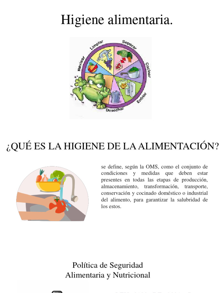 Higiene Alimentaria | PDF | Alimentos | Seguridad alimenticia
