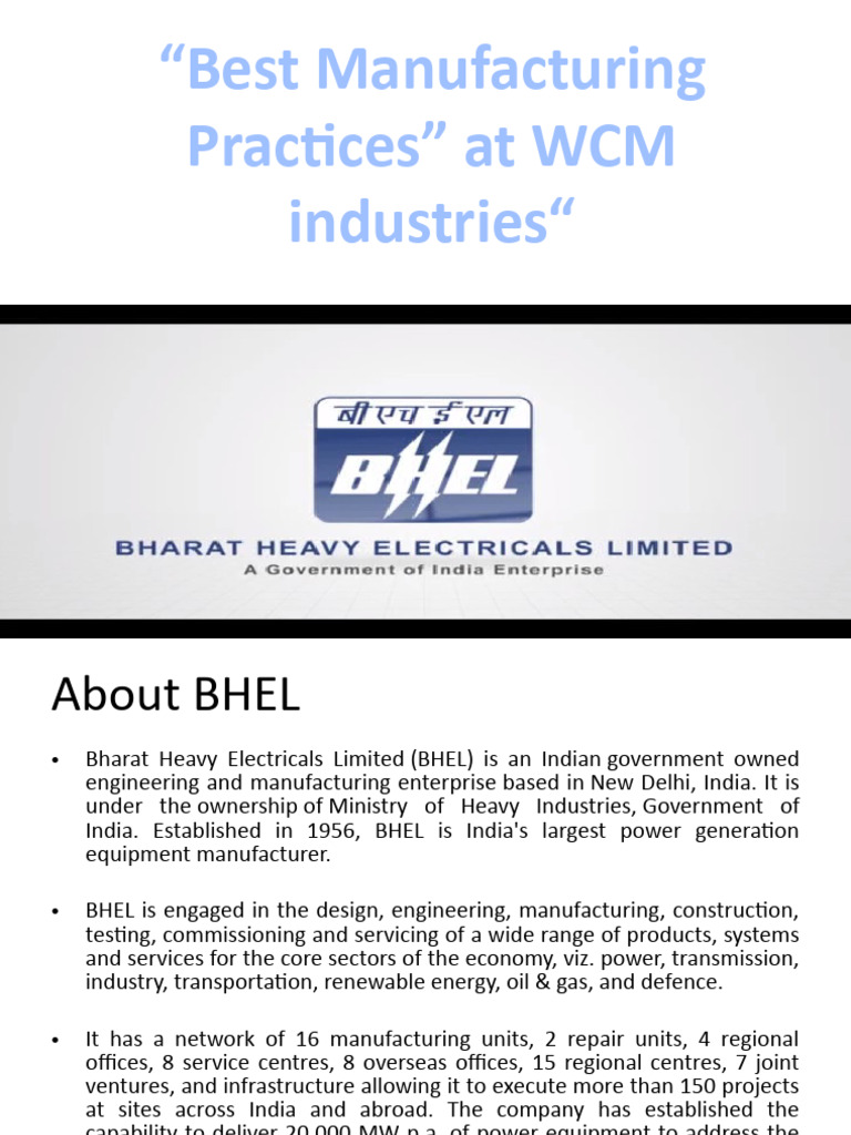 BHEL | PDF | Economies