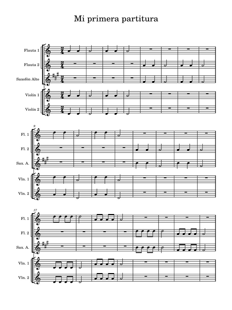 Mi Primera Partitura Pdf