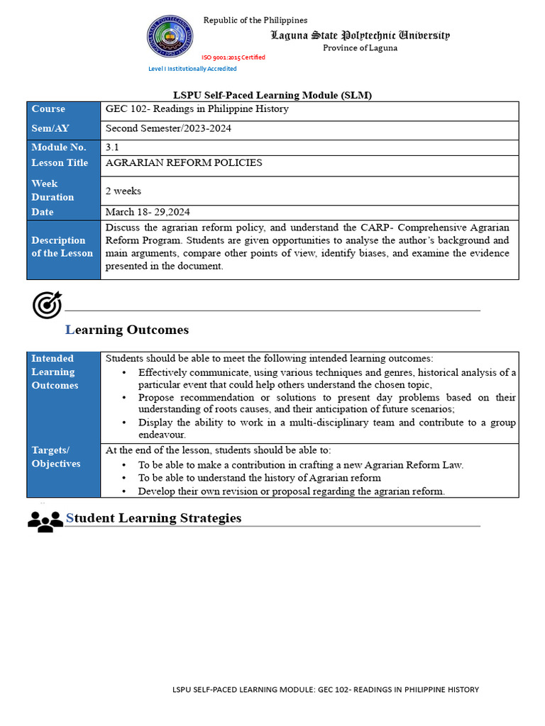 GEC102 Activity1.1 PT Mod3.1 Libao | PDF | Philippines