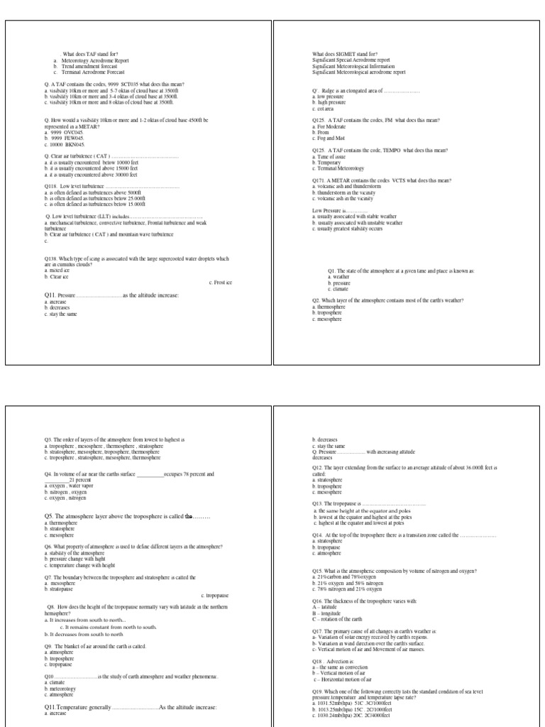 ME LYAA Meteorology | PDF | Atmosphere Of Earth | Cloud