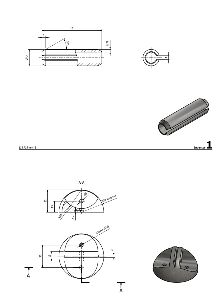 The CAD Album of 100 Parts | PDF