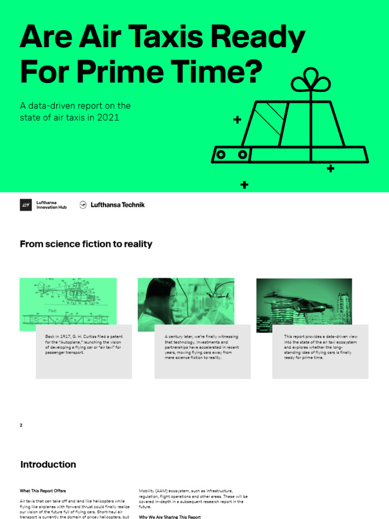 Are Air Taxis Ready For Prime Time | PDF | Venture Capital | Corporate Finance