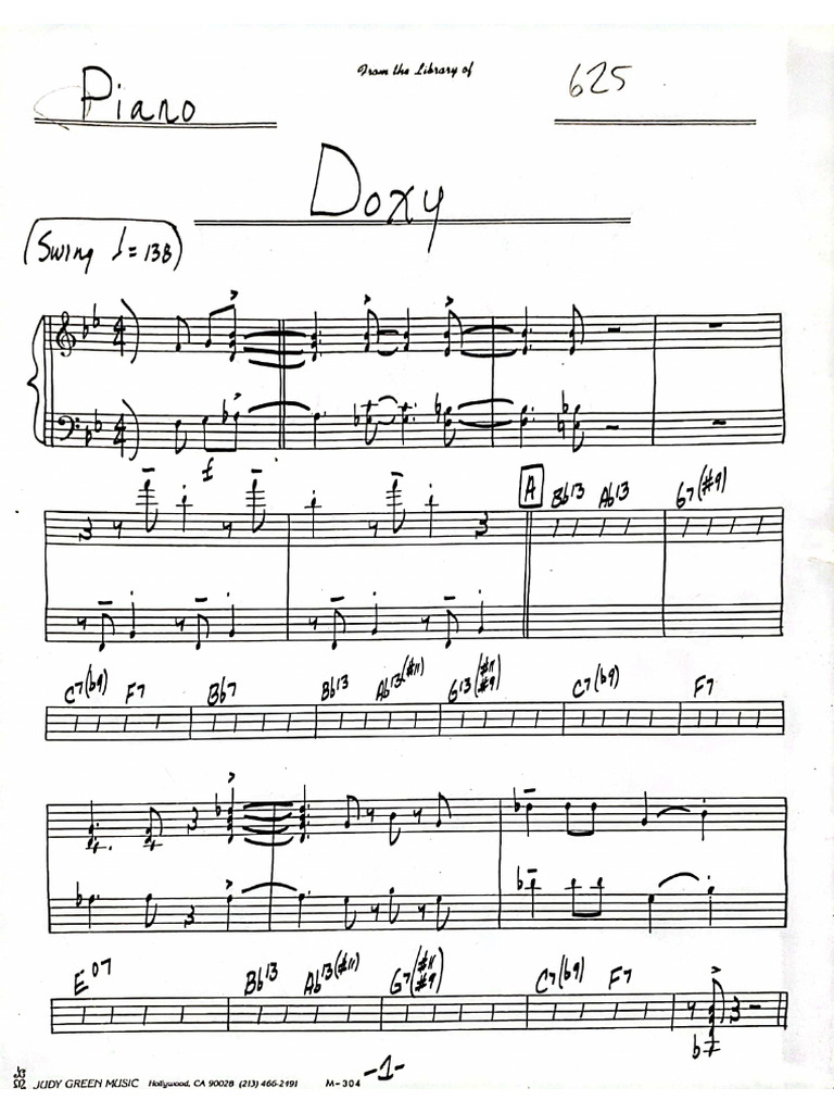 Doxy Piano | PDF