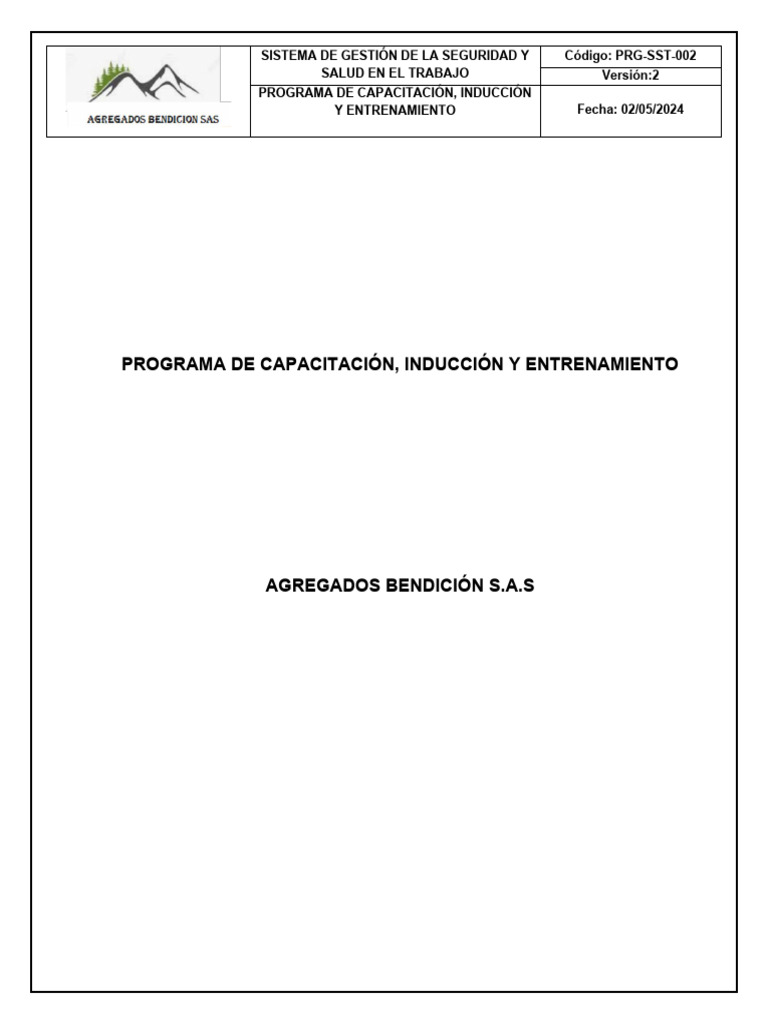 Programa de Capacitación, Inducción y Reinducción | PDF | Business | Valores