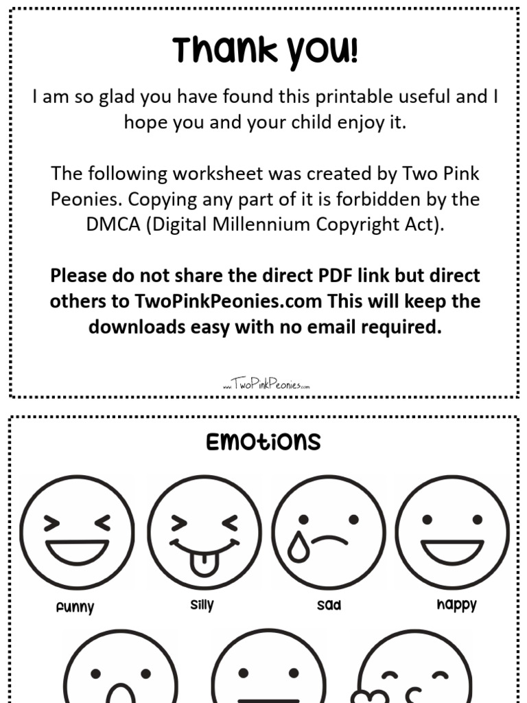 emotions-coloring-page | PDF