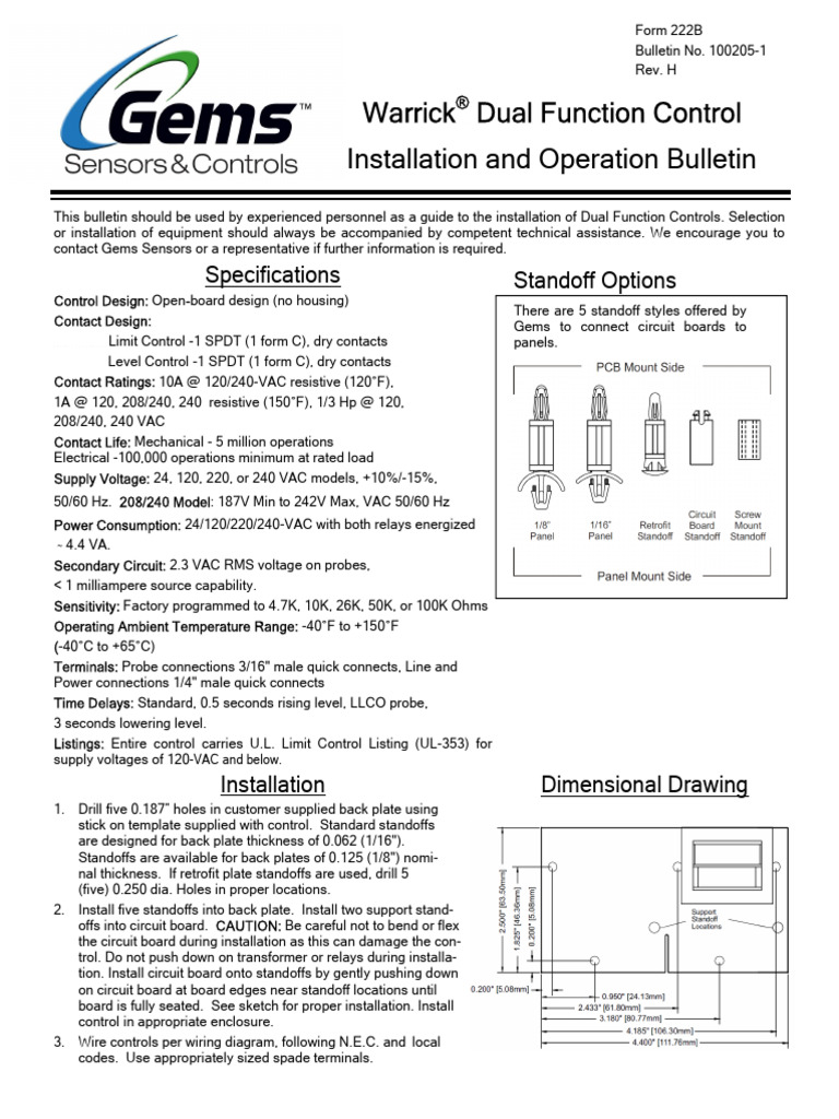 Warrick LW-1 | PDF | Alternating Current | Switch