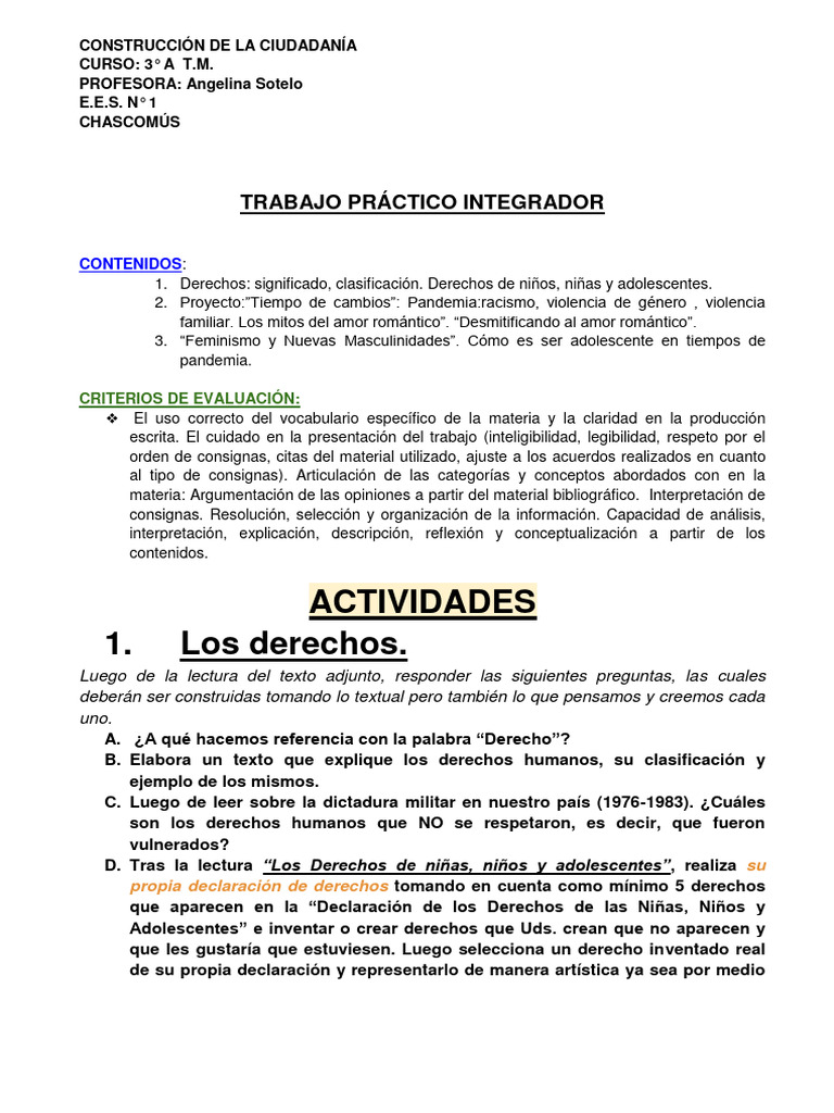 CCD TP Integrador | PDF | Argentina | Amor