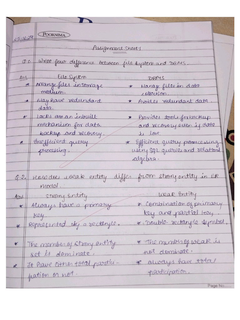 DBMS Assignment | PDF