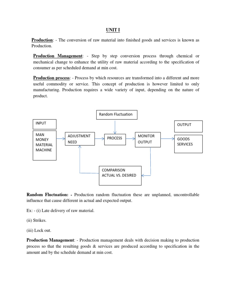 Overview of Production Management Systems | PDF | Labour Economics ...
