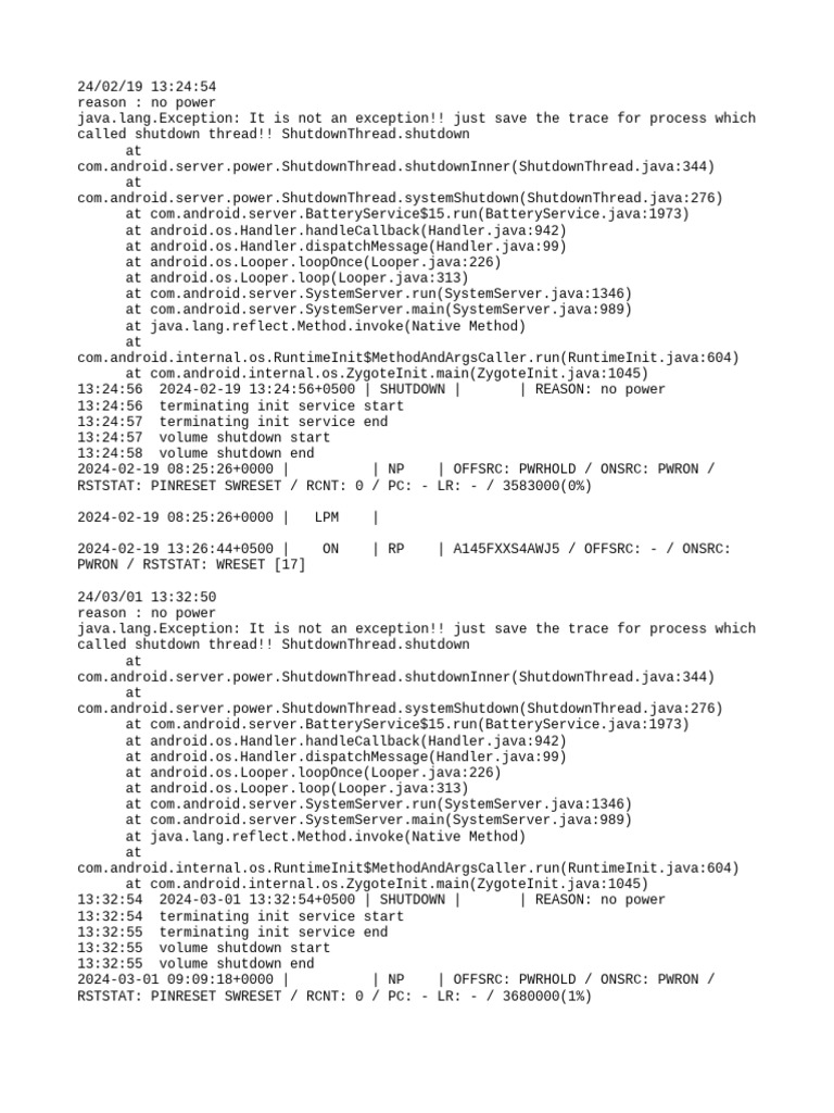 Power Off Reset Reason Backup | PDF | Java (Programming Language) | Java Platform
