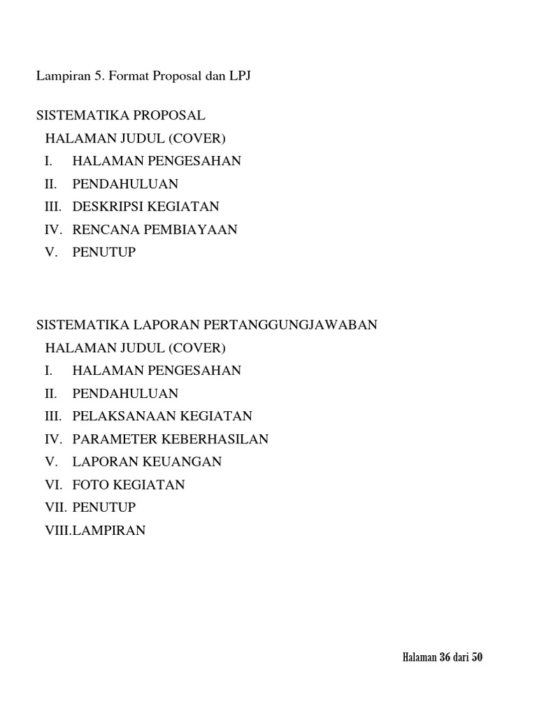 Format Proposal Kegiatan | PDF