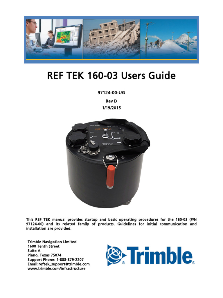 REF TEK 160-03 Users Guide: Rev D 1/19/2015 | PDF | Battery Charger | Usb Flash Drive