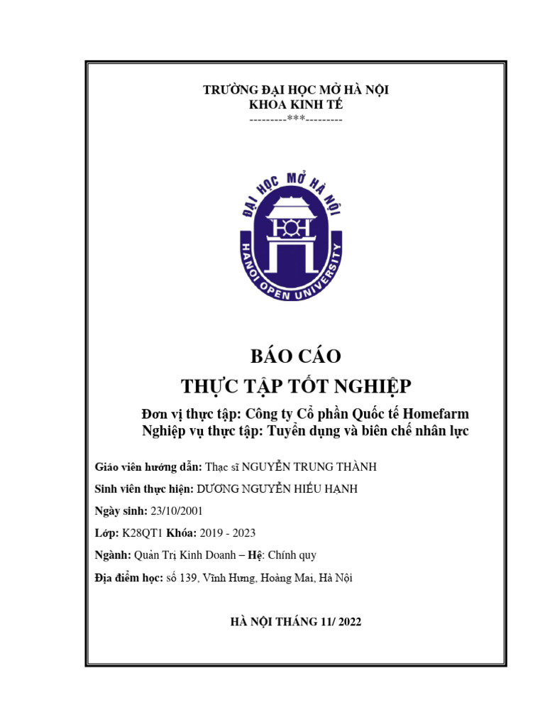 BCTT chốt (dnhh) | PDF