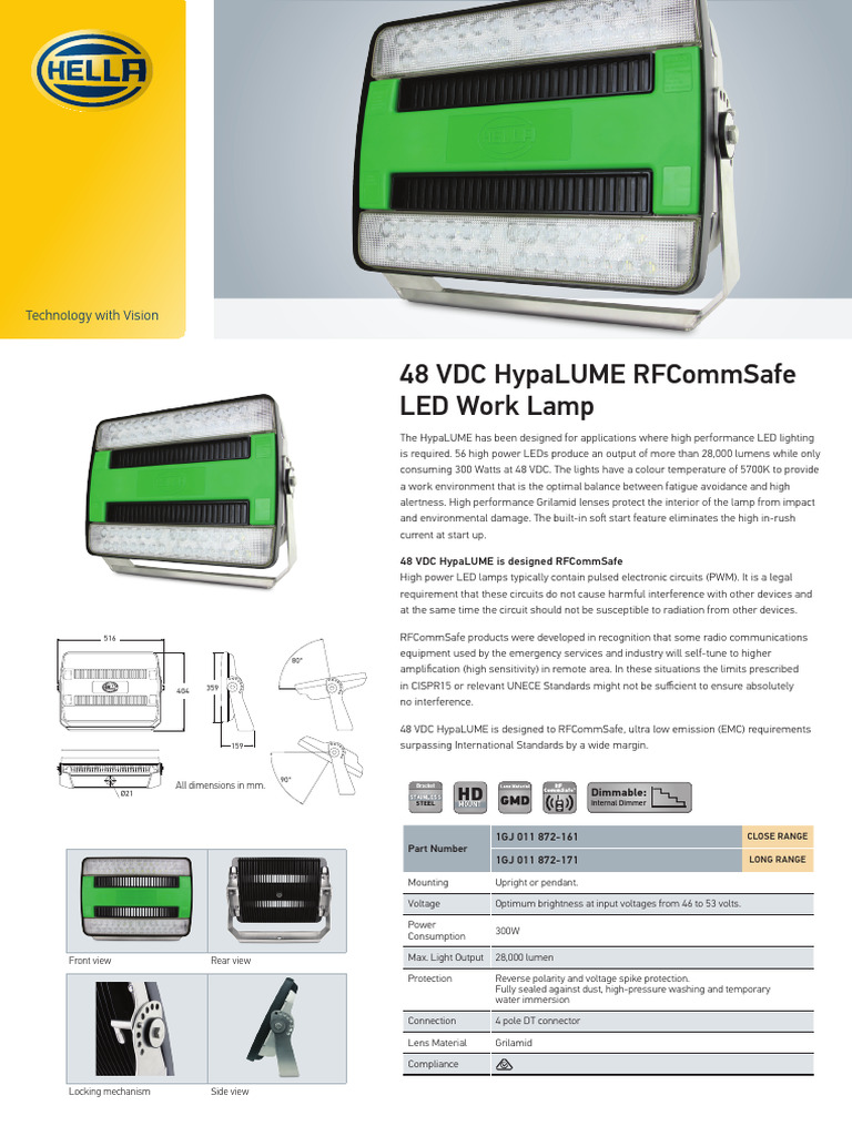 Hella HypaLume Release 2016 | PDF | Light Emitting Diode | Manufactured Goods