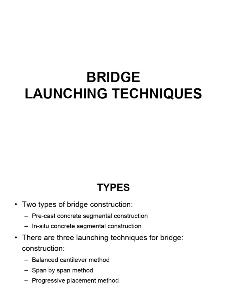 Bridge Launching | PDF | Precast Concrete | Civil Engineering
