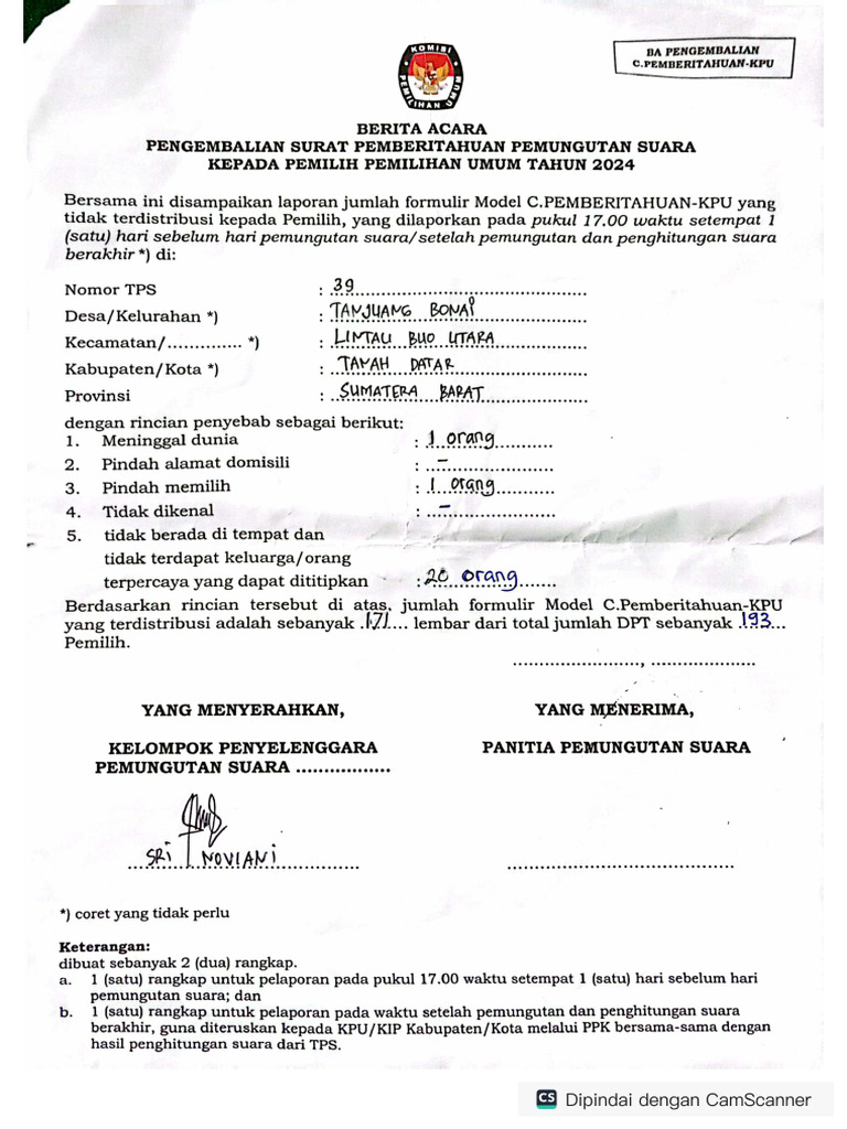 Berita Acara Pengembalian c Pemberitahuan | PDF Berita Acara Pengembalian c Pemberitahuan | PDF