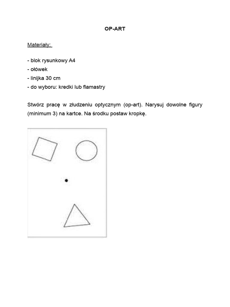 Klasa 7 Op-art | PDF