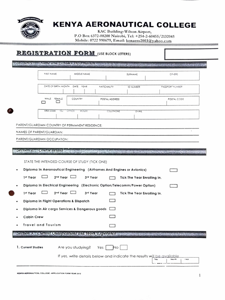 Registration Form. 2023 | PDF | Diploma