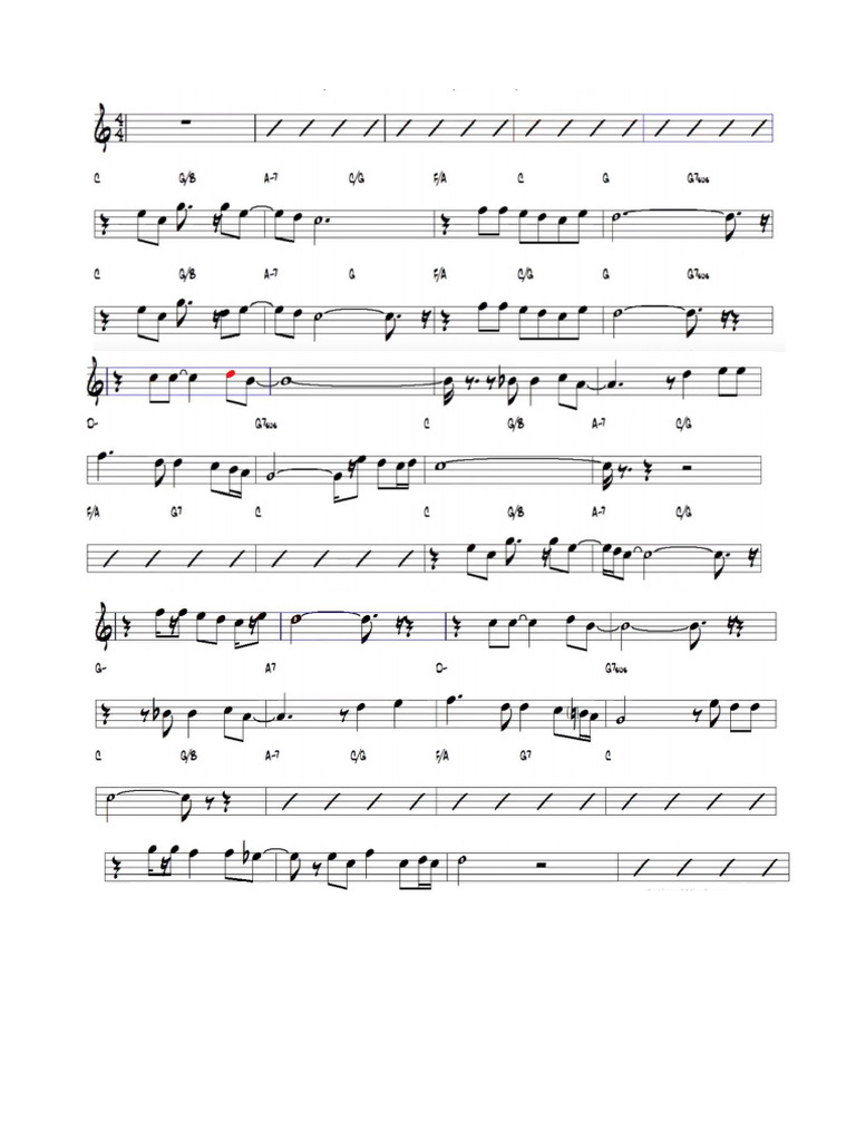 Tears in Heaven SAXO TENOR | PDF