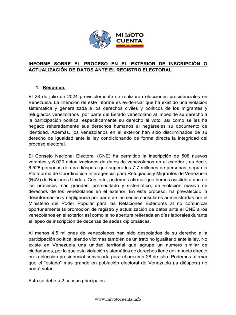 Informe Cierre Definitivo MVC | PDF | Documento de identidad | Venezuela