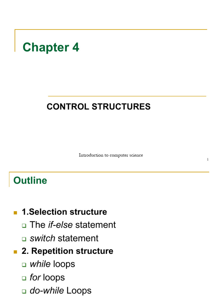 Control Structures Download Free Pdf Control Flow Boolean Data Type
