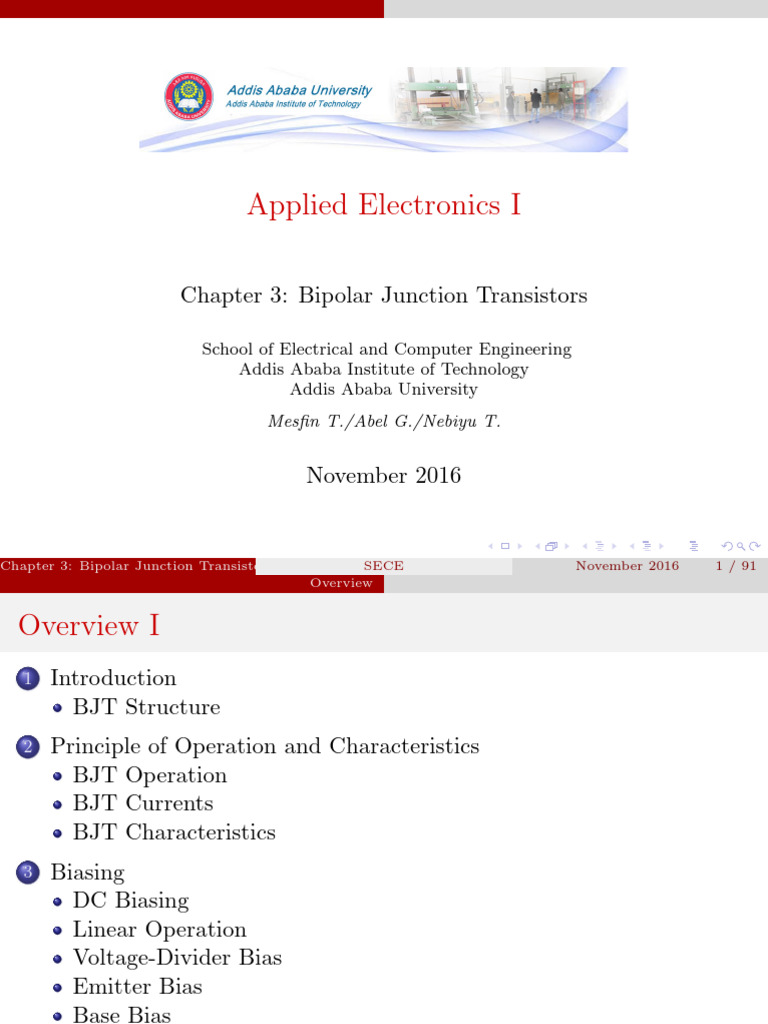 Chapter - 3 BJT | Download Free PDF | Bipolar Junction Transistor | P–N Junction