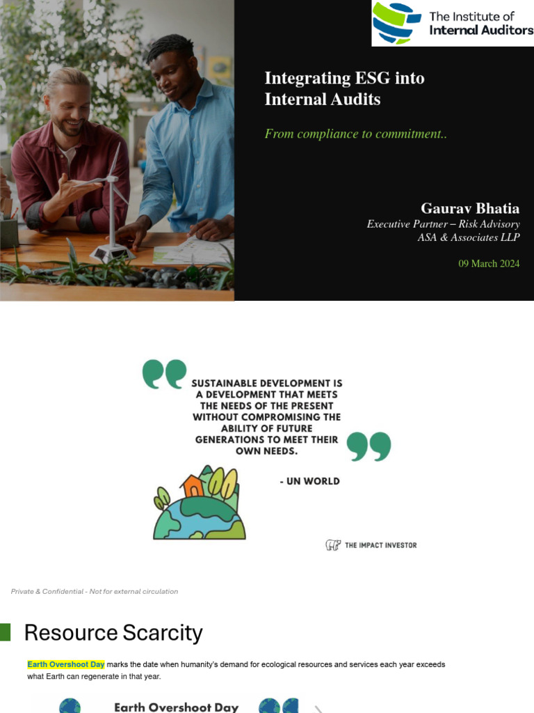 Integrating ESG in Internal Audits | PDF | Internal Audit | Audit