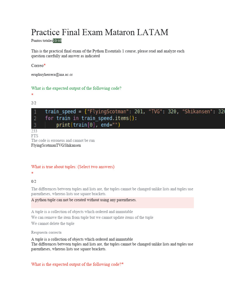Examen Final Del Profesor | PDF | Parameter (Computer Programming) | Control Flow