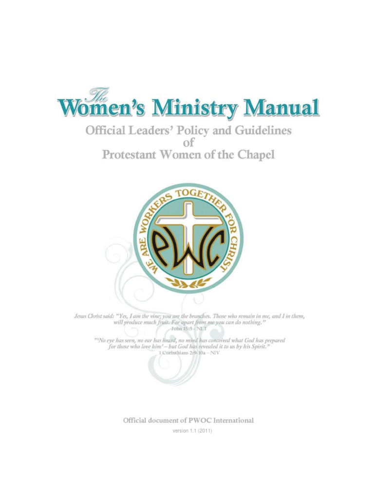 PWOC Women's Ministry Guidelines | PDF | Board Of Directors | Leadership