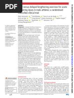 Askling Protocol | PDF | Physical Therapy | Knee