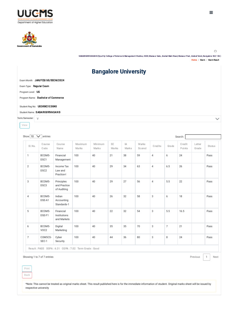 UUCMS - Unified University College Management System | PDF | Business ...