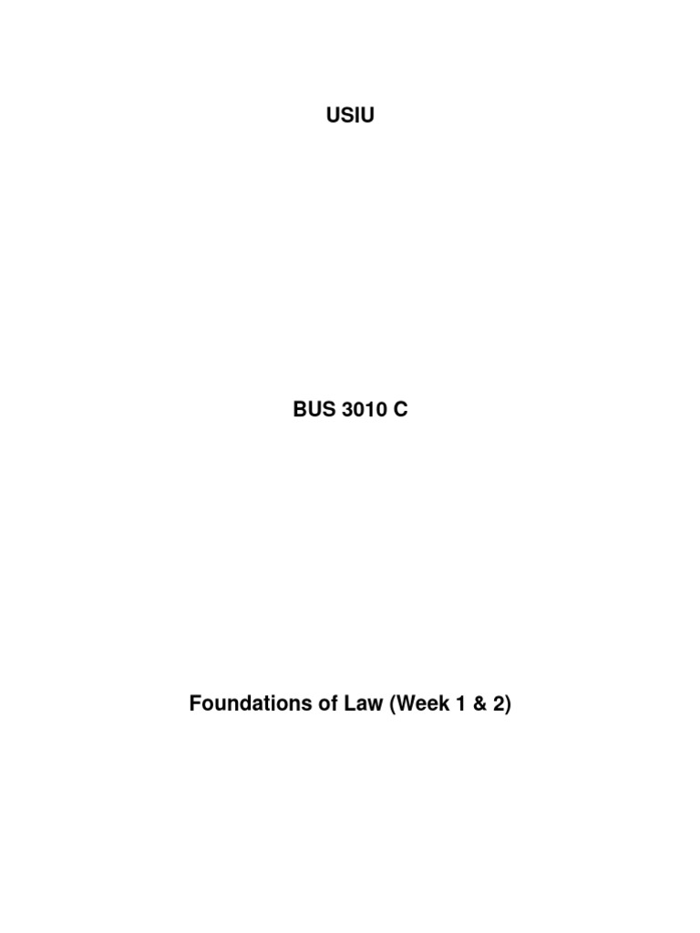 Foundations of Law: Key Concepts Explained | PDF | Plain Meaning Rule ...
