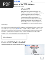 SAP Course For Beginners PDF | PDF | Enterprise Resource Planning | Sap Se