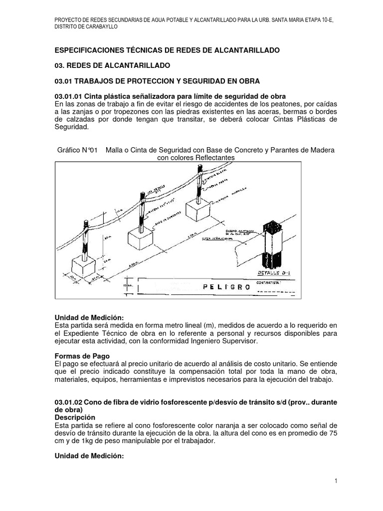 10E.02 - EETT Alcantarillado | PDF | Hormigón | Alcantarillado