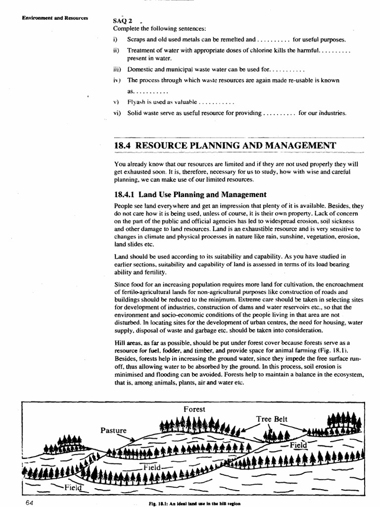 Resource Management and Planning Guide | PDF | Soil | Erosion