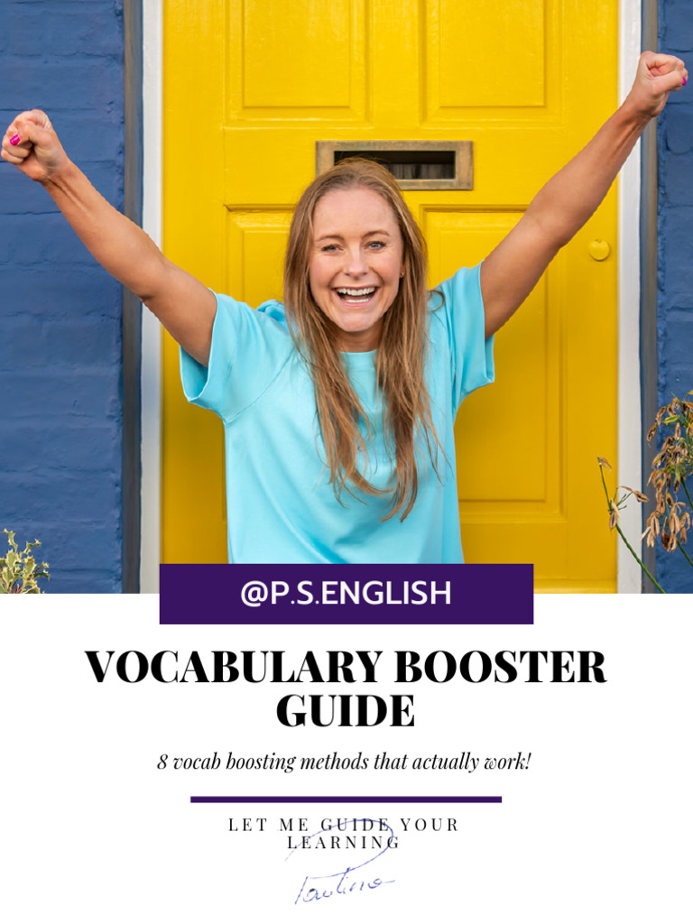 Vocabulary Booster Guide | PDF | Mindset | Vocabulary