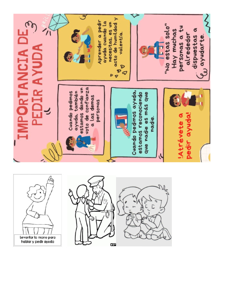 Pedir Ayuda Poster y Dibujo | PDF