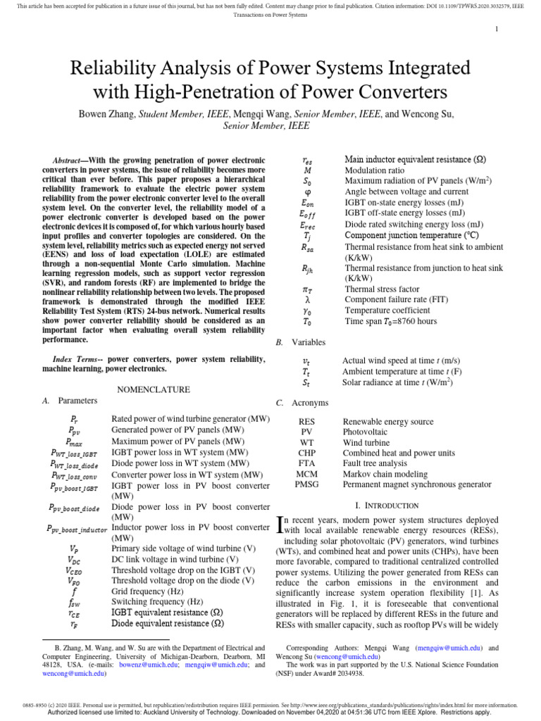 Zhang 2020 | PDF | Reliability Engineering | Power Electronics